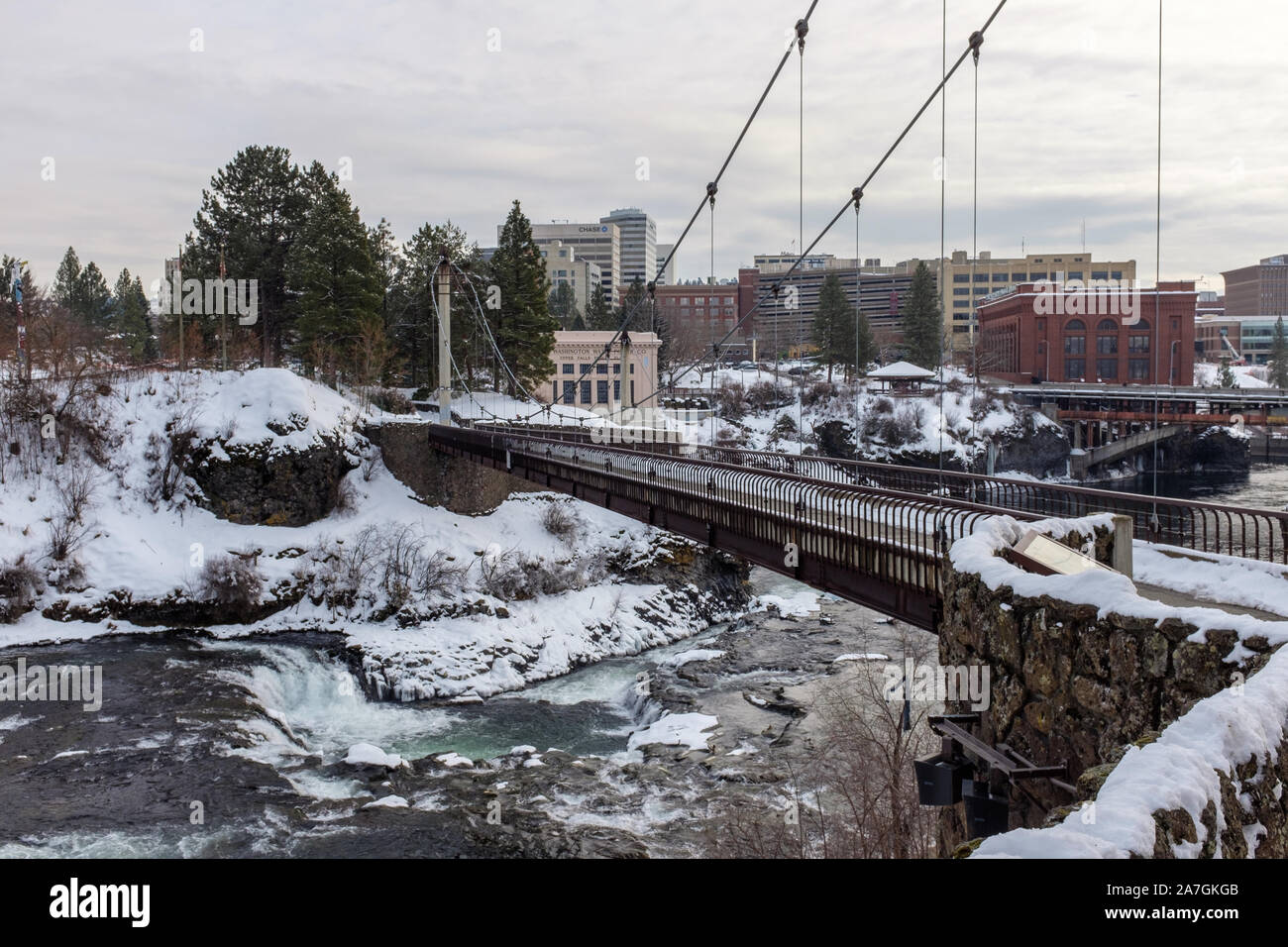 Spokane river winter hi-res stock photography and images - Alamy