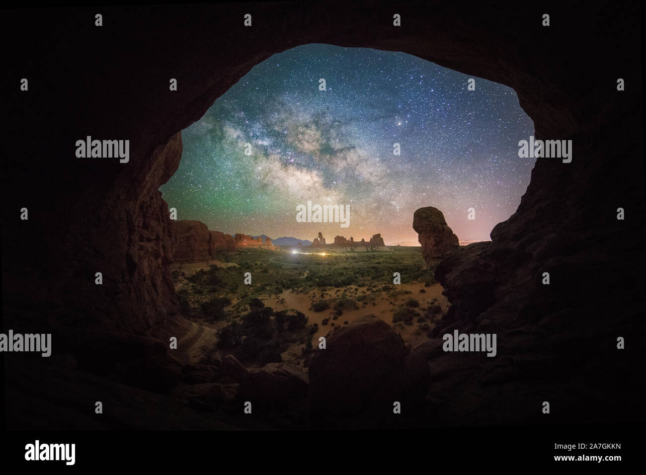 Utah night sky rock hi-res stock photography and images - Alamy