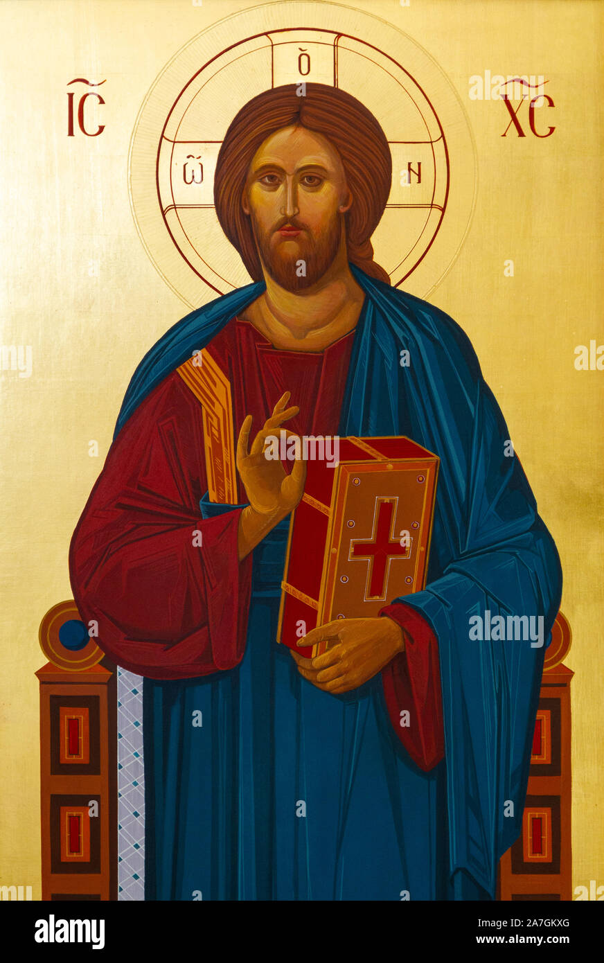 Icon of the Christ Pantocrator (Christ "Almighty" or "All-powerful" or ...