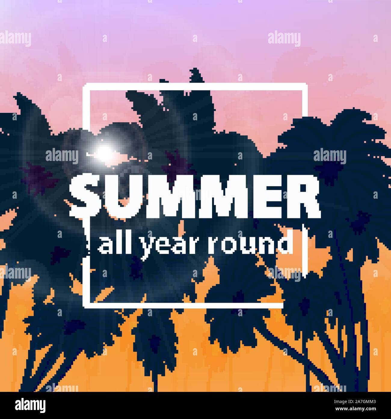 Vector Drawing, image of bright advertising poster on a isolated ...