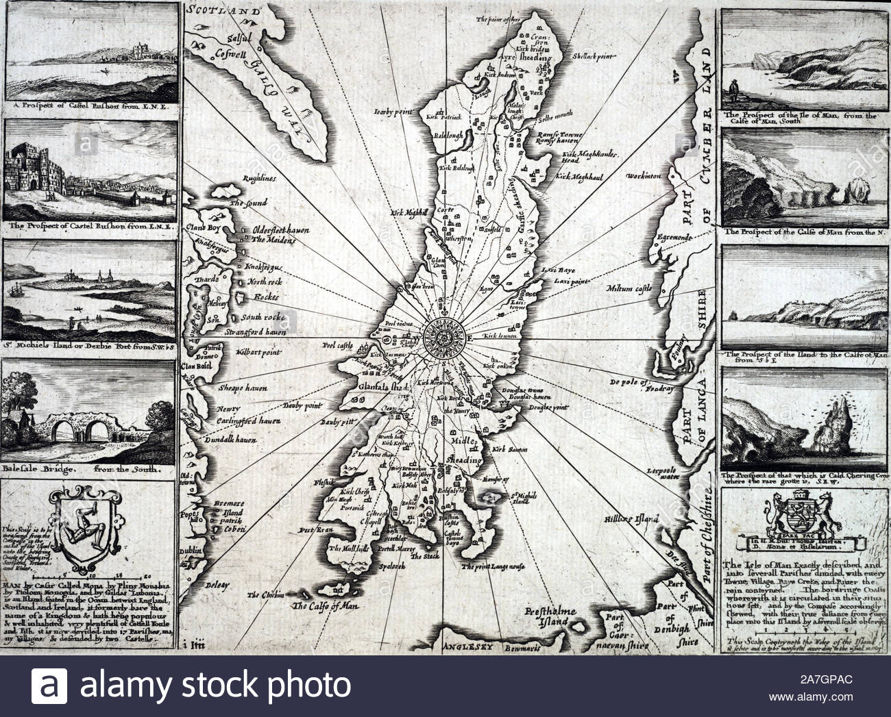 Irish sea map hi-res stock photography and images - Alamy