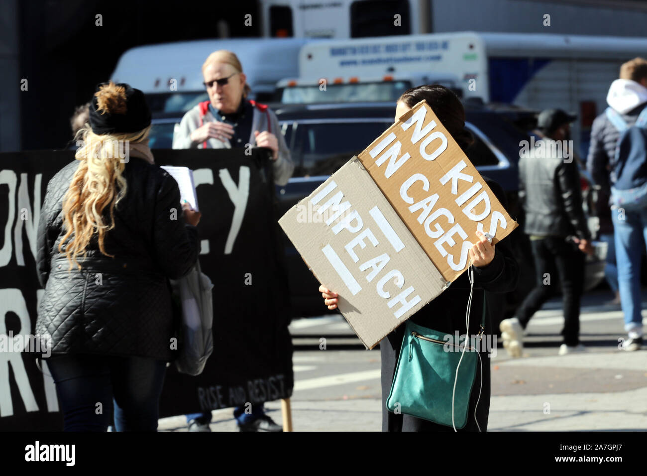 No Raids - Close The Camps - Abolish ICE, New York, USA Stock Photo - Alamy