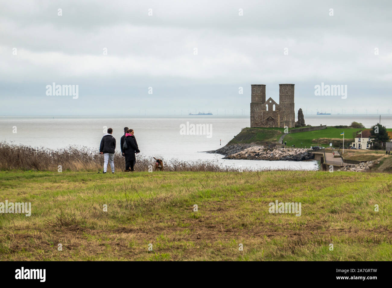 Saxon shore way reculver hi-res stock photography and images - Alamy