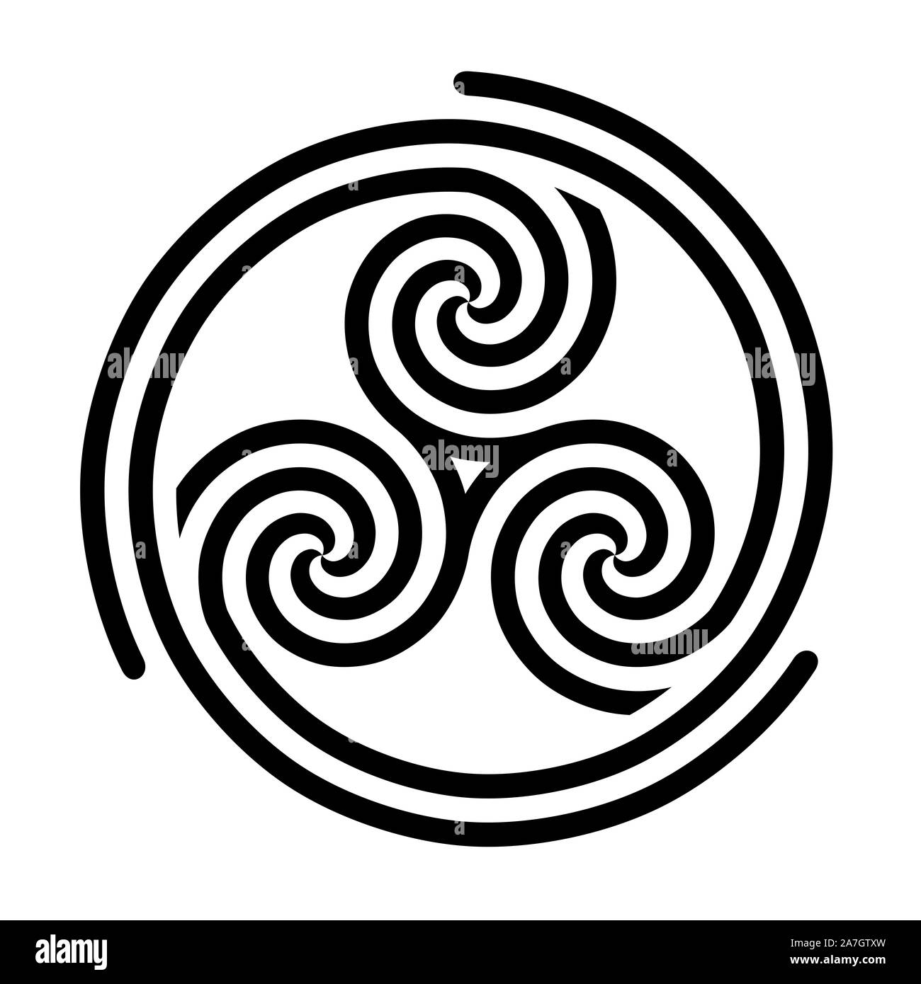Triskelion symbol icon Stock Photo - Alamy