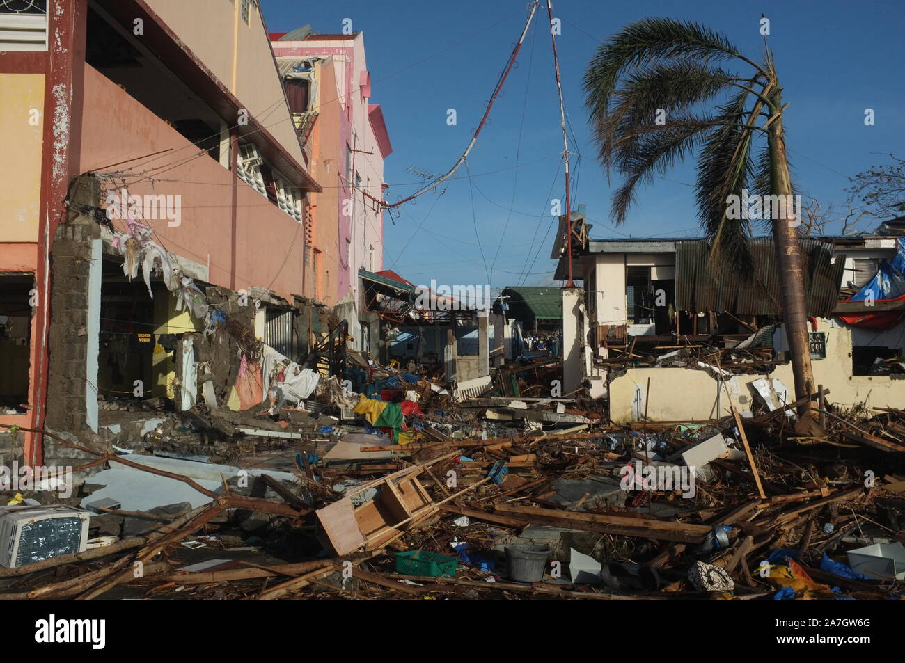8 November 2013. Tacloban, Philippines.Typhoon Haiyan, known as Super ...