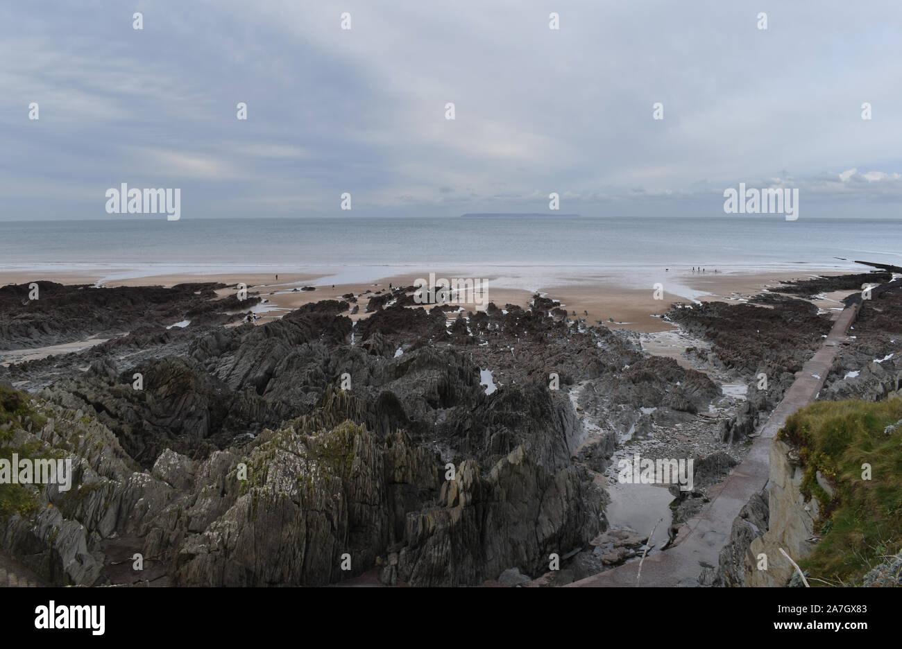 Barricane Beach, Woolacombe, Devon, UK Stock Photo - Alamy
