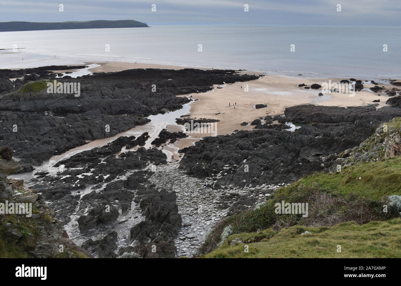 Grunta beach, Mortehoe, Devon, UK Stock Photo - Alamy