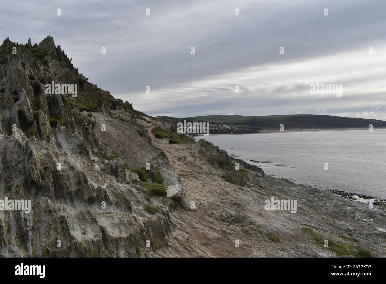 Morte Point, Woolacombe, Devon, UK Stock Photo - Alamy