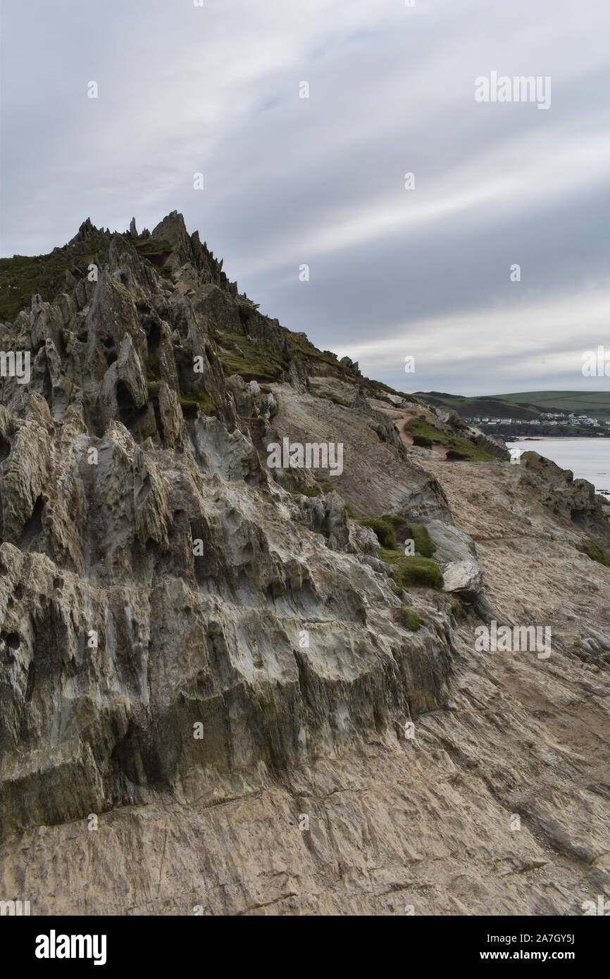 Morte Point, Woolacombe, Devon, UK Stock Photo - Alamy