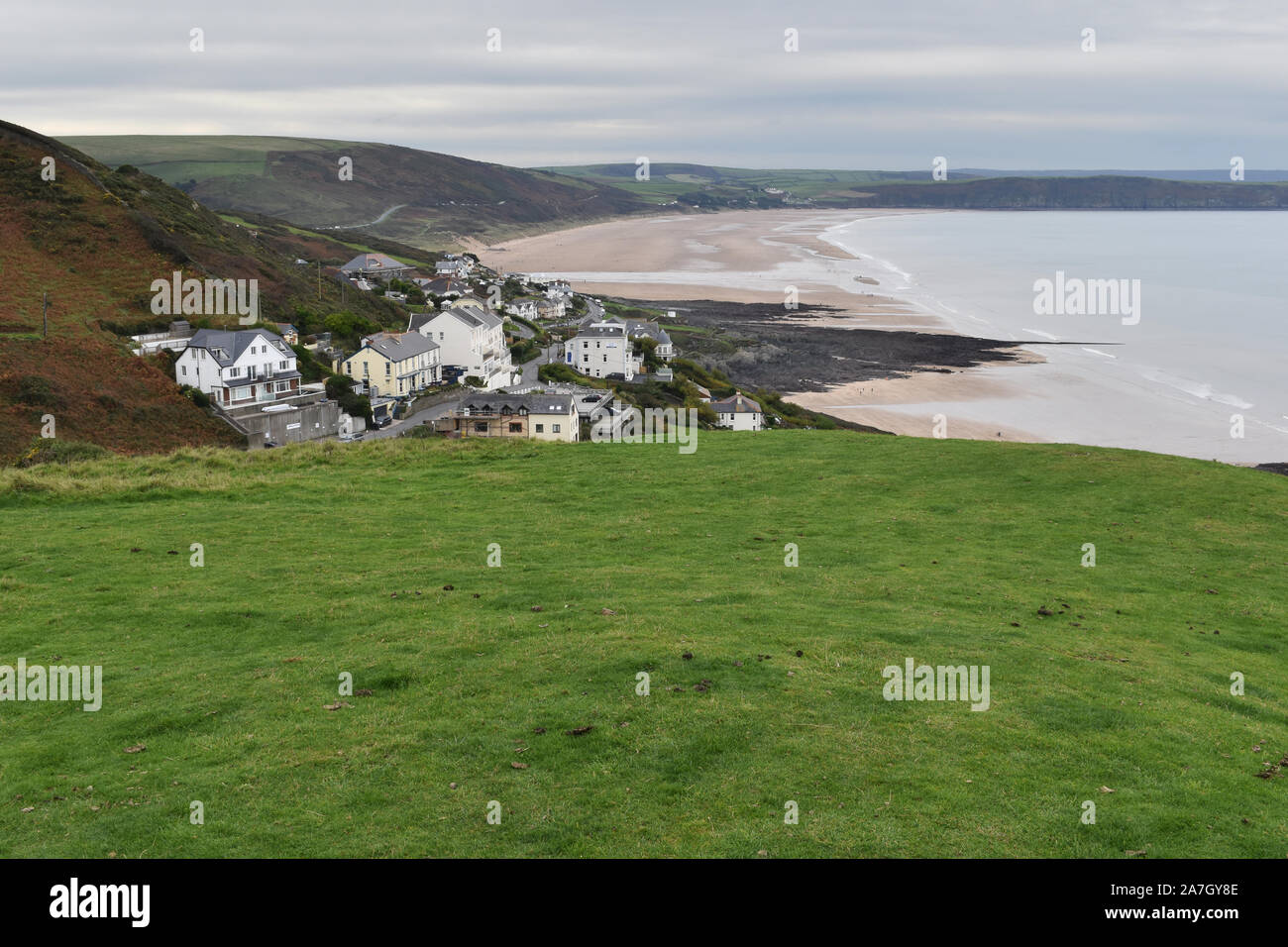 Mortehoe, Devon, UK Stock Photo - Alamy