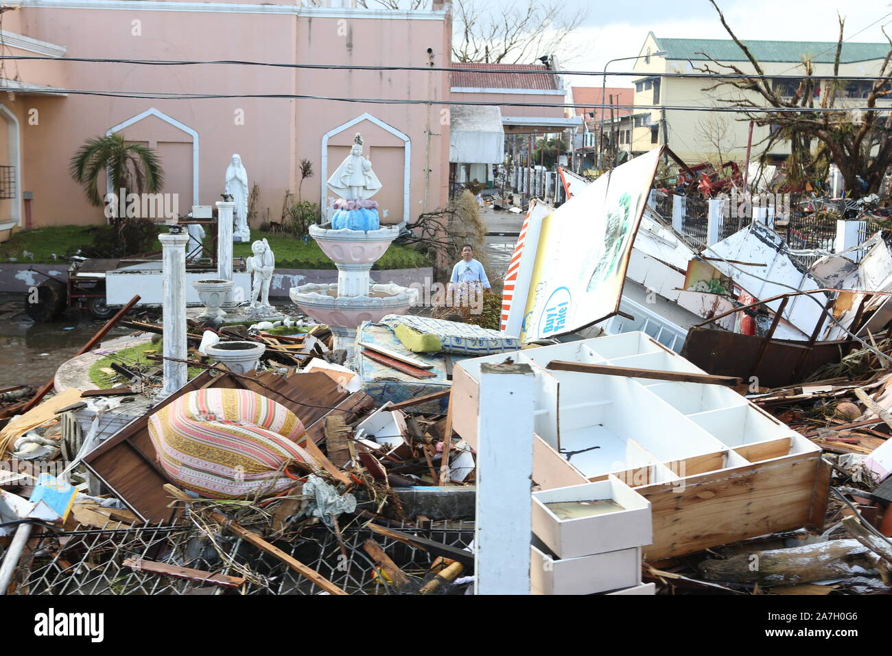 8 November 2013. Tacloban, Philippines.Typhoon Haiyan, known as Super ...