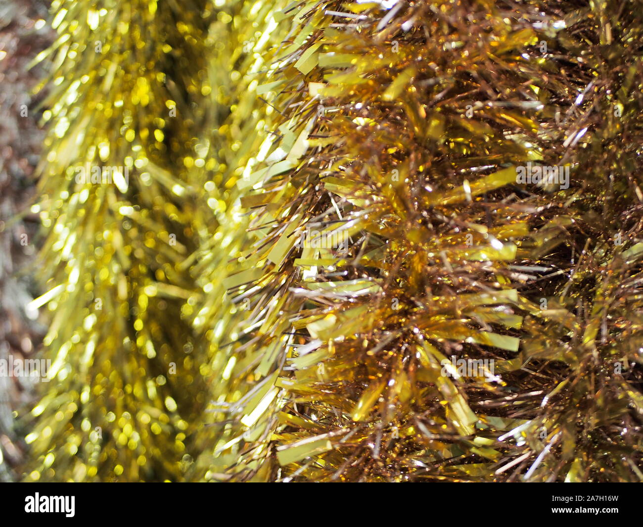 Tinsel gold hi-res stock photography and images - Alamy