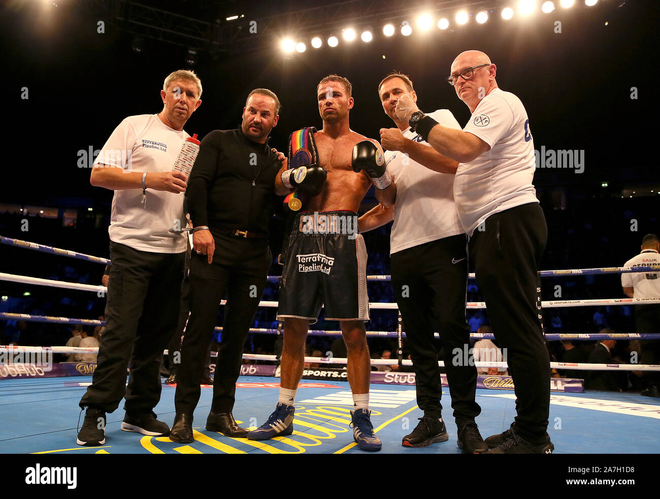 Felix Cash celebrates victory against Jack Cullen (not pictured) in ...