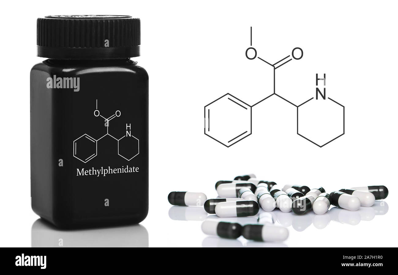 Ritalin drug bottle hi-res stock photography and images - Alamy