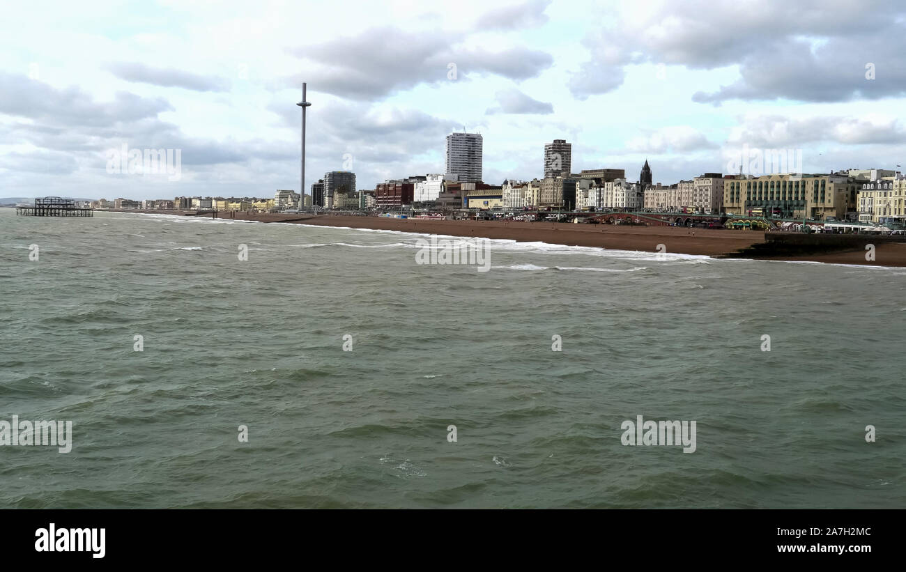 Brighton seafront construction hi-res stock photography and images - Alamy