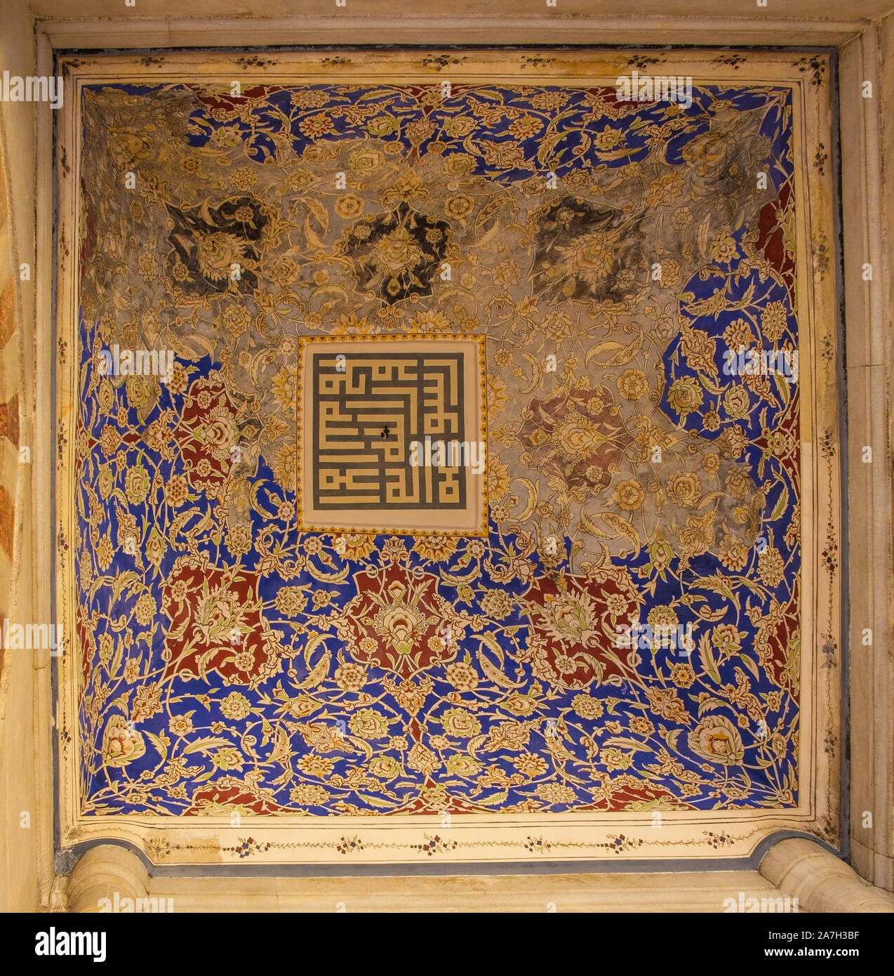 The exterior portico ceiling of the late sixteenth century Tomb of ...