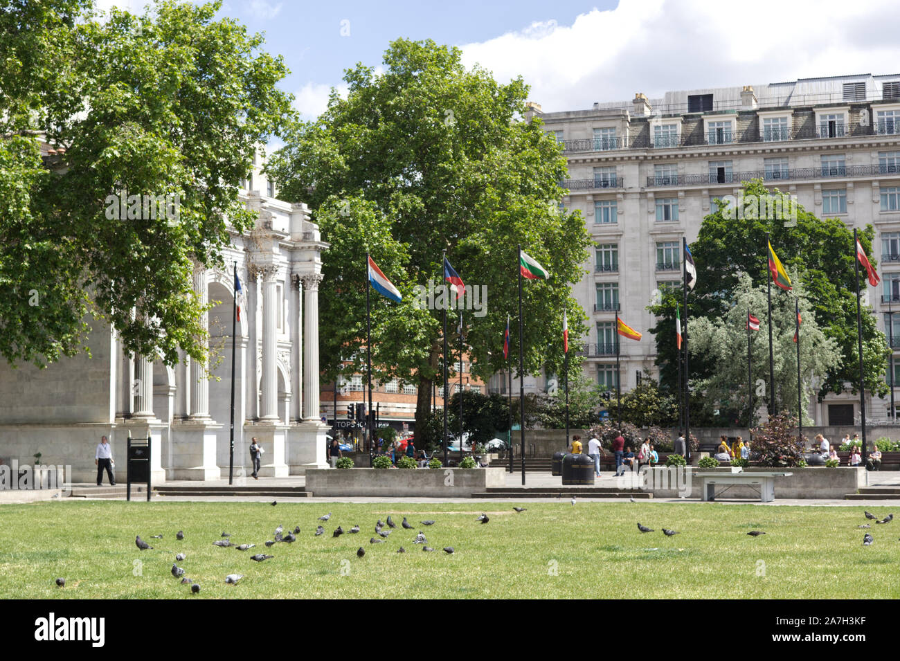 Flags marble arch in london hi-res stock photography and images - Alamy