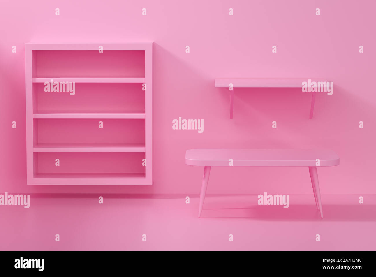 Model of furniture in the living room, 3d rendering. Computer digital ...