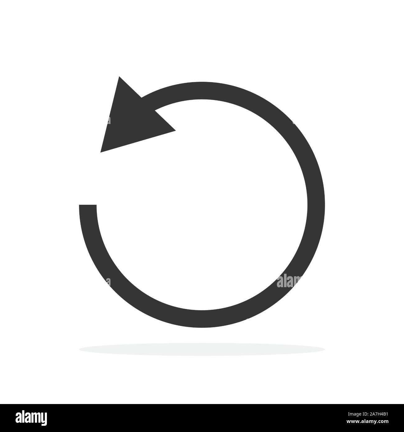 Circle arrow. Reload arrow icon isolated. Black refresh vector arrow ... Circle arrow. Reload arrow icon isolated. Black refresh vector arrow ...