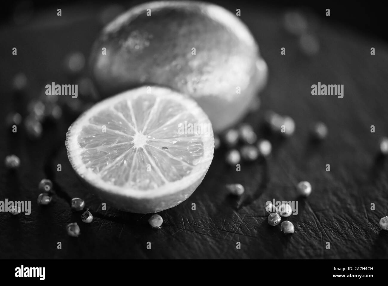 Fresh organic sweet lime Black and White Stock Photos & Images - Alamy