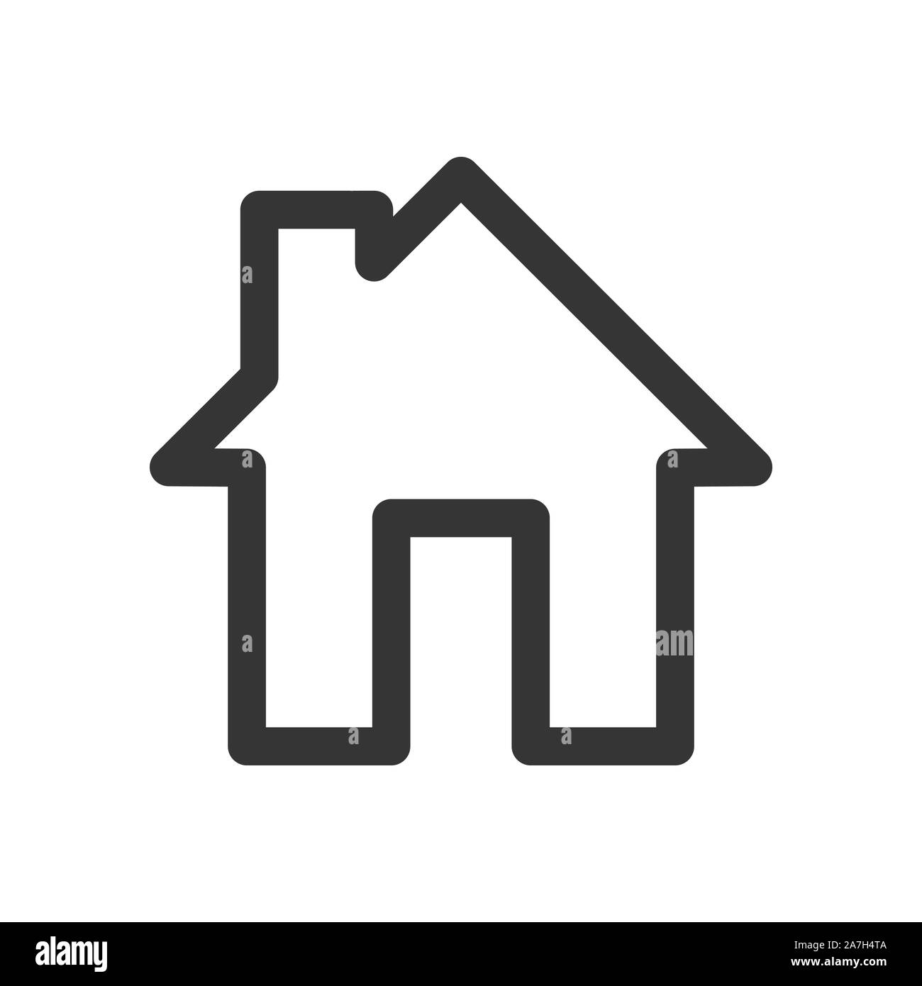 House icon - vector. Black home icon. Building icon in flat style ...