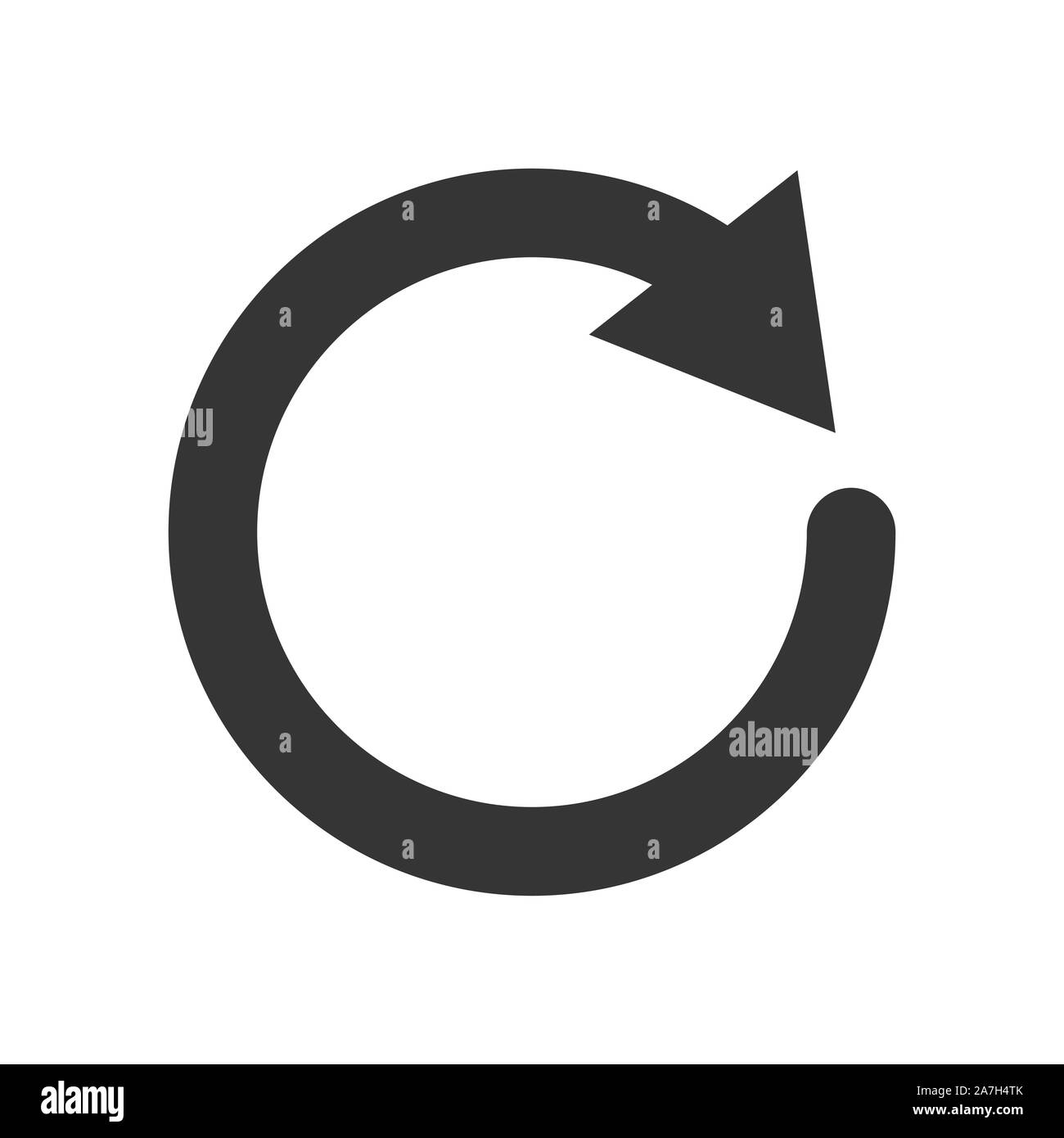 Circle arrow. Reload arrow icon isolated. Black refresh vector arrow ... Circle arrow. Reload arrow icon isolated. Black refresh vector arrow ...
