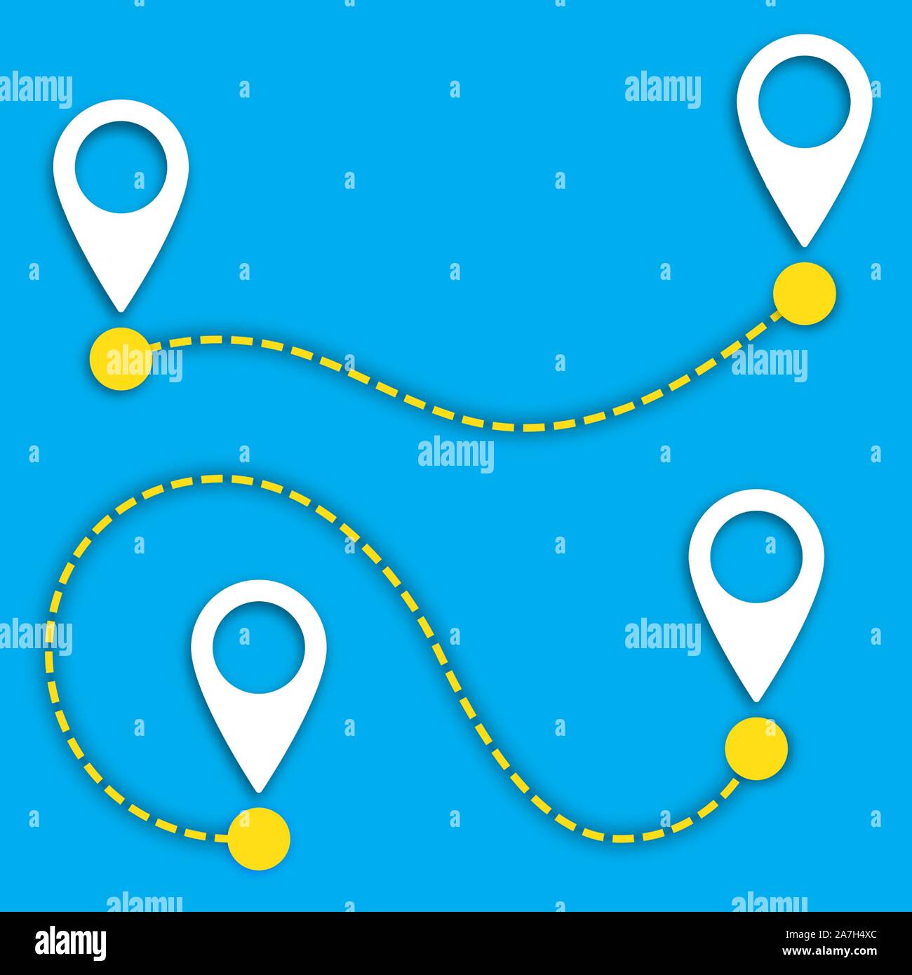 Location pins hi-res stock photography and images - Alamy