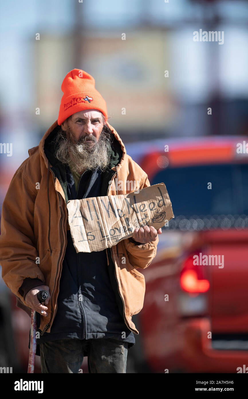 Disheveled man panhandling hi-res stock photography and images - Alamy