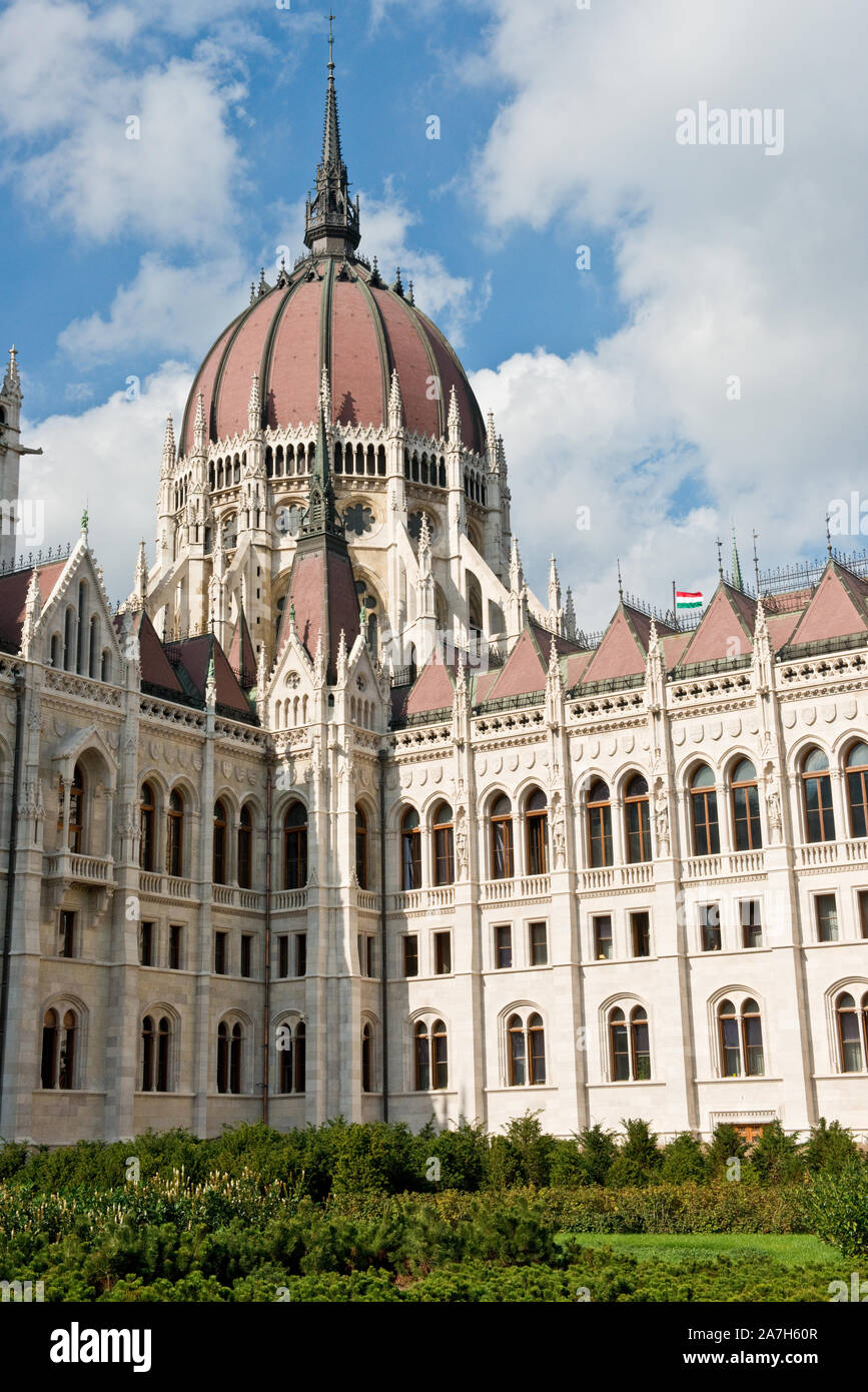 Architectural detail of Hungarian Parliament Building. Budapest Stock ...