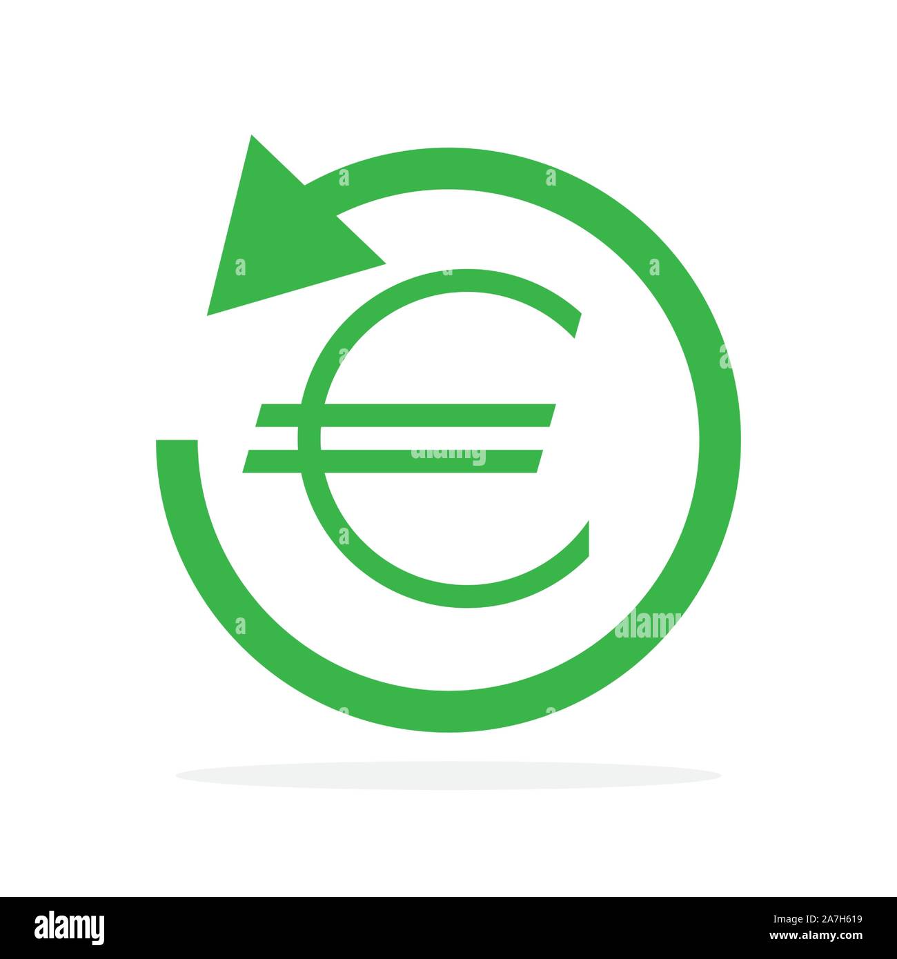 Vector symbol of Cash back. Refund money or currency exchange icon ...