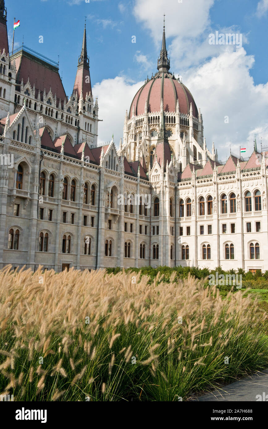 Architectural detail of Hungarian Parliament Building. Budapest Stock ...