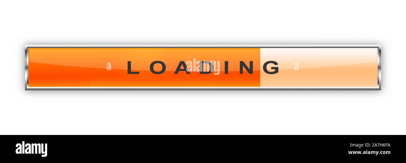 Vector loading icon. Color progress loading bar isolated. Linear ...