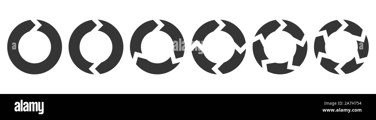 Set of vector circle arrows. Reload arrows isolated. Black refresh ... Set of vector circle arrows. Reload arrows isolated. Black refresh ...