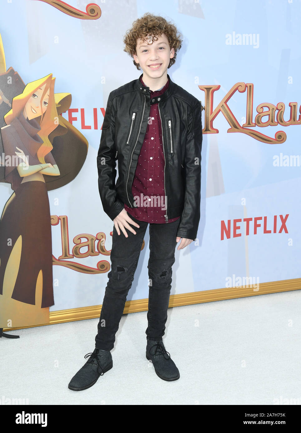 02 November 2019 - Westwood, California - Tucker Meek. Netflix's "Klaus ...