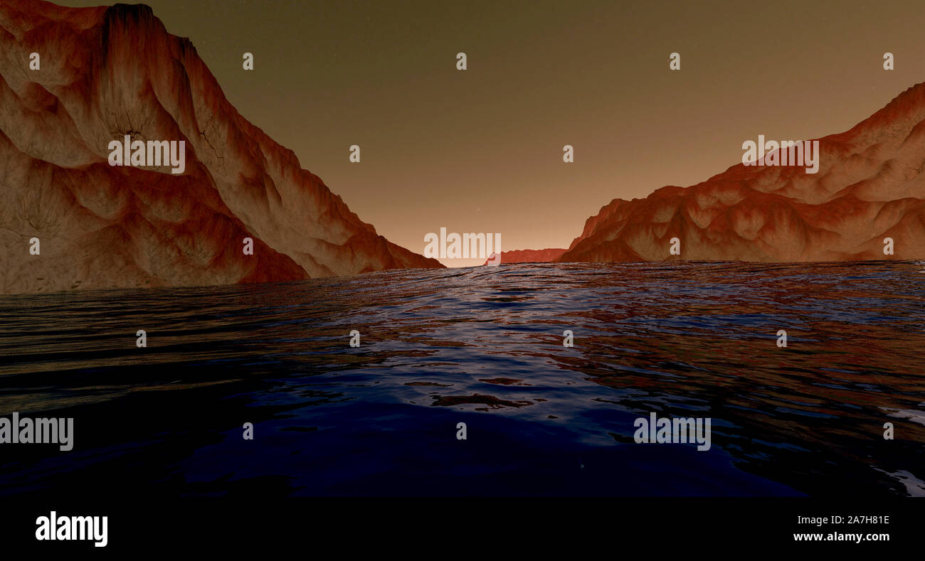 Terraforming Mars like Planet extremely detailed and realistic 3d image ...