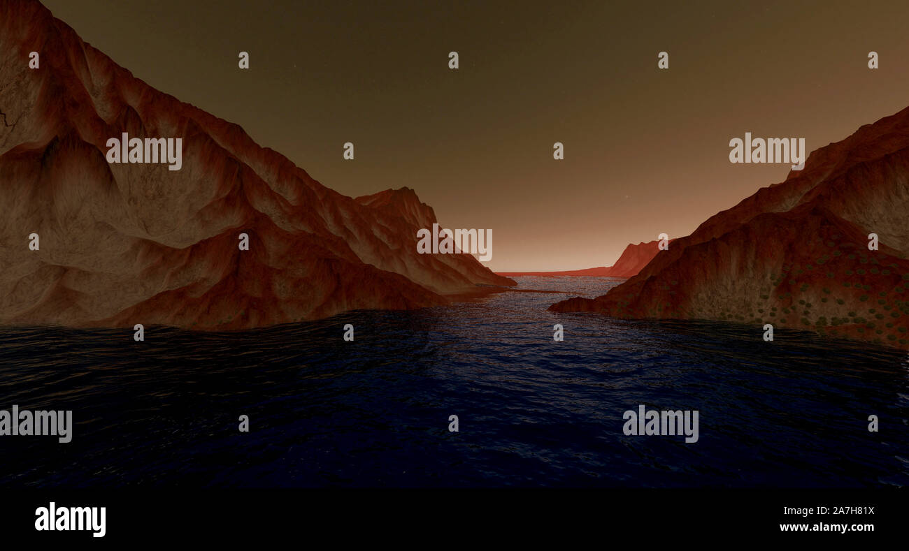 Terraforming Mars like Planet extremely detailed and realistic 3d image ...