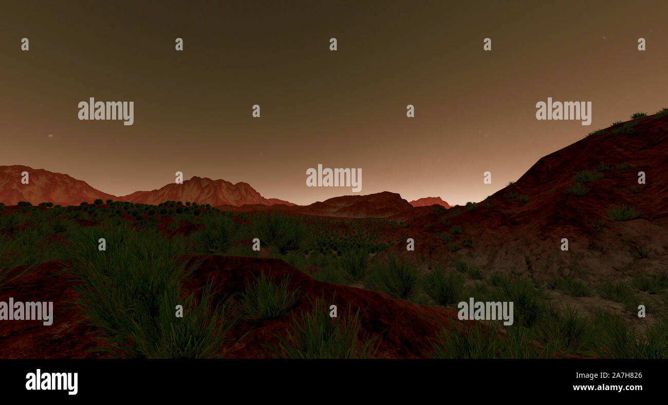 Terraforming Mars like Planet extremely detailed and realistic 3d image ...