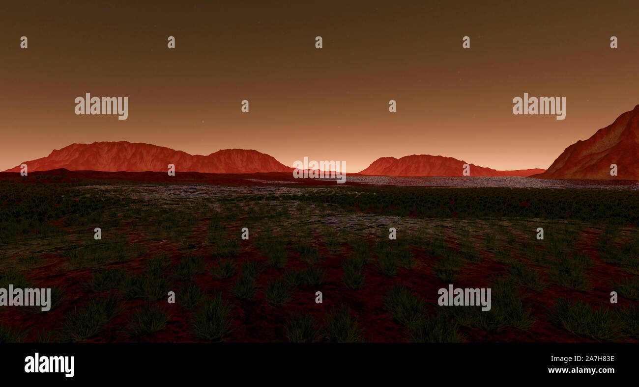 Terraforming Mars like Planet extremely detailed and realistic 3d image ...