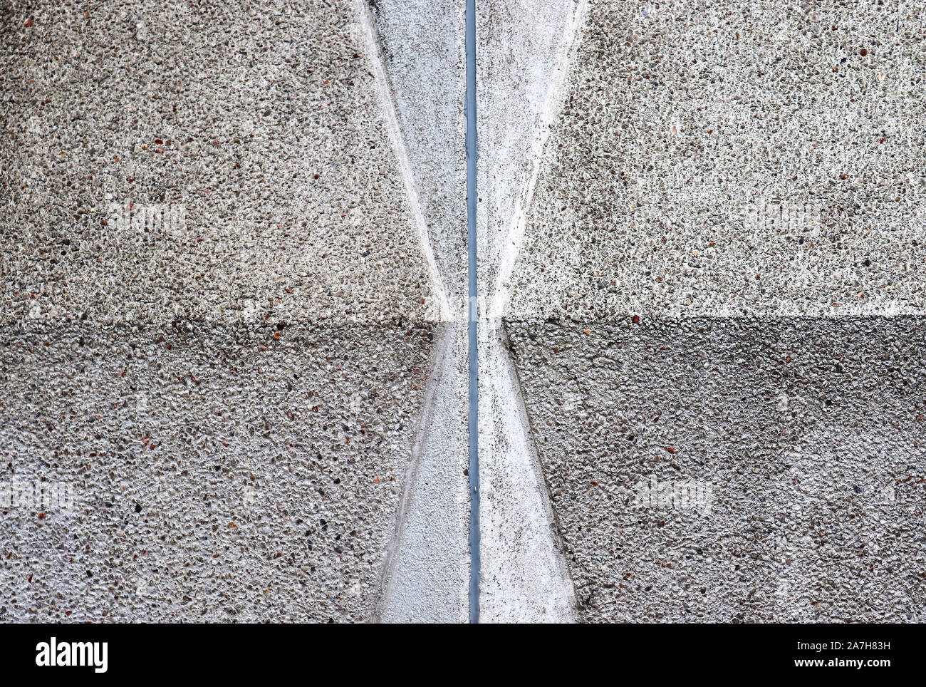 Detailed close up view on concrete floor and pavement textures with ...