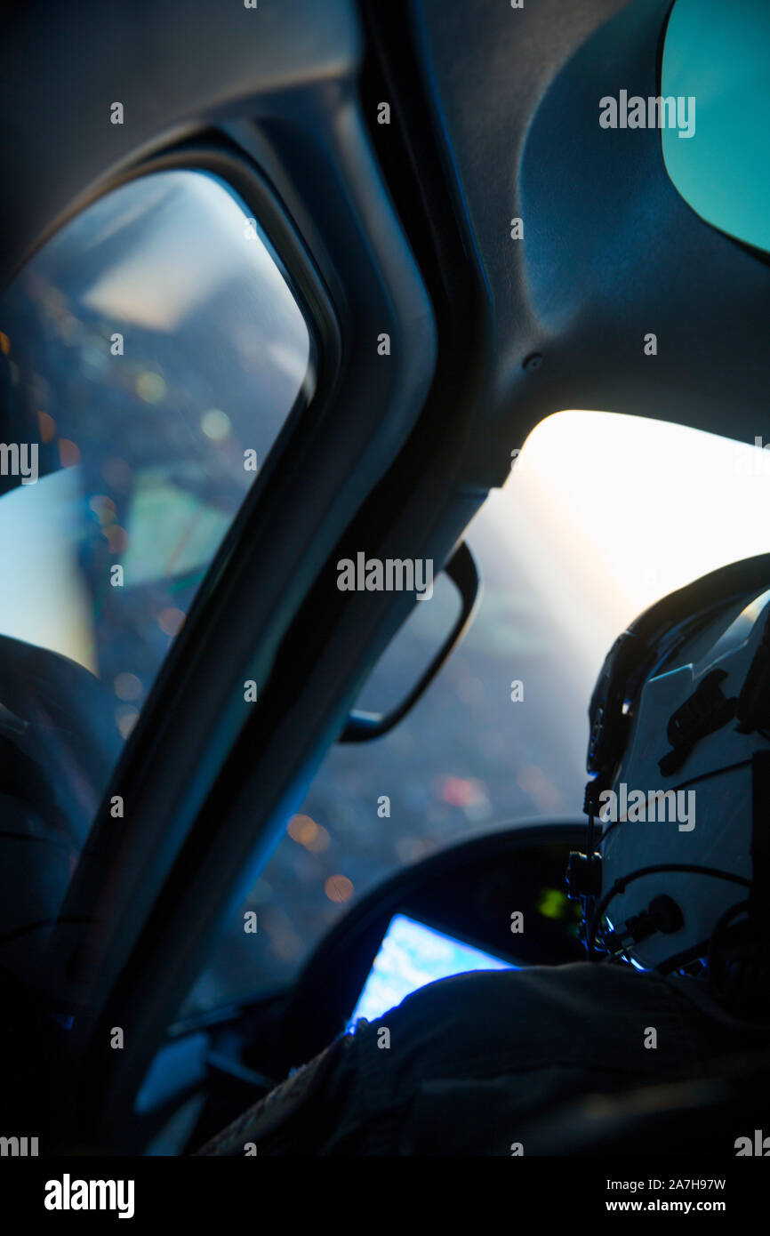 The San Diego Police Department (SDPD) perform a routine helicopter ...
