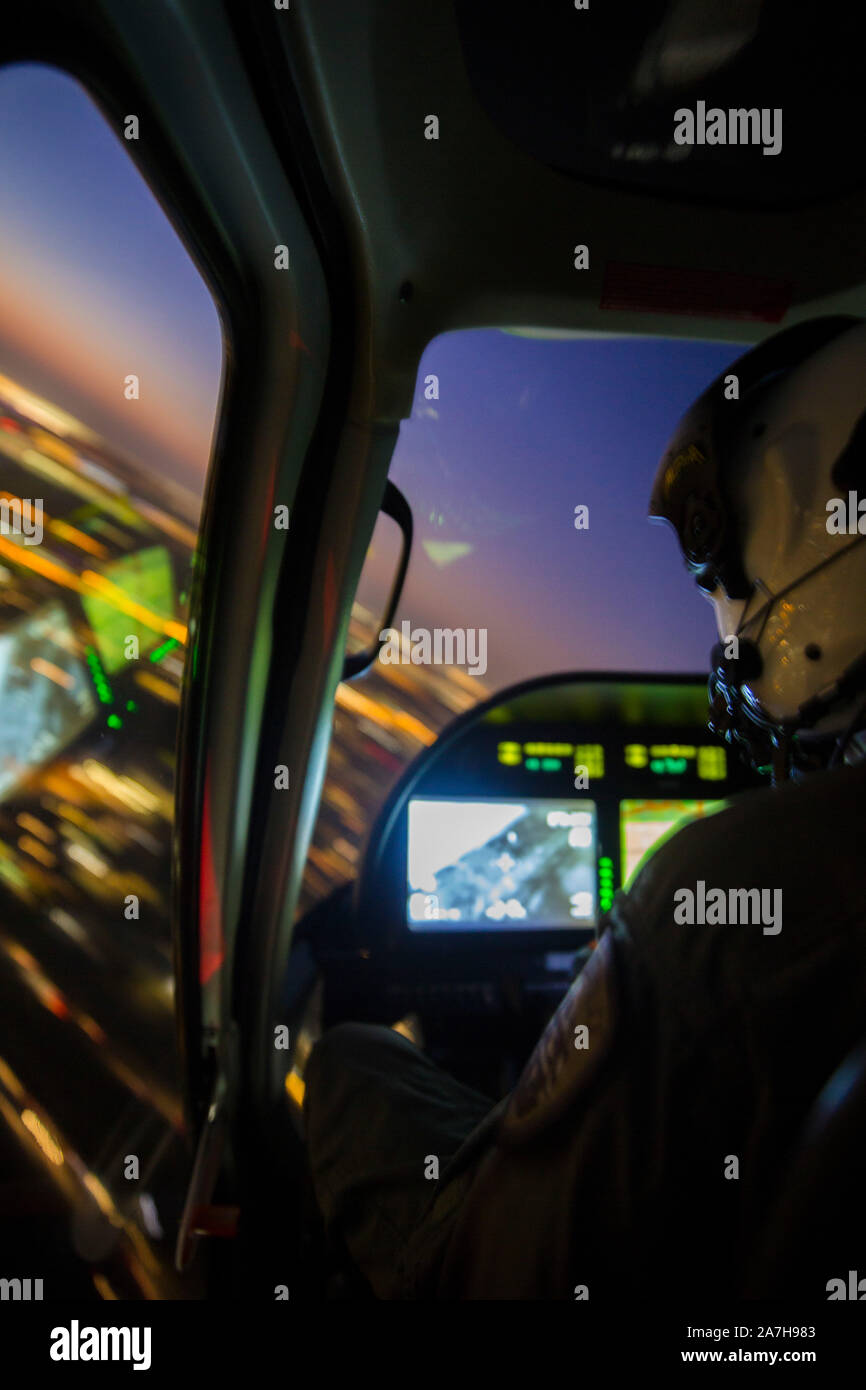 The San Diego Police Department (SDPD) perform a routine helicopter ...