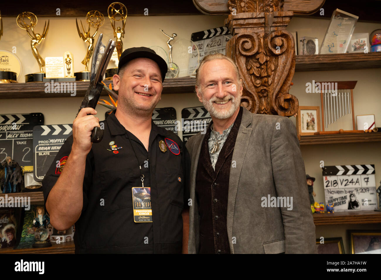October 19, 2019 - Los Angeles, CA - Brian Henson poses in his office ...