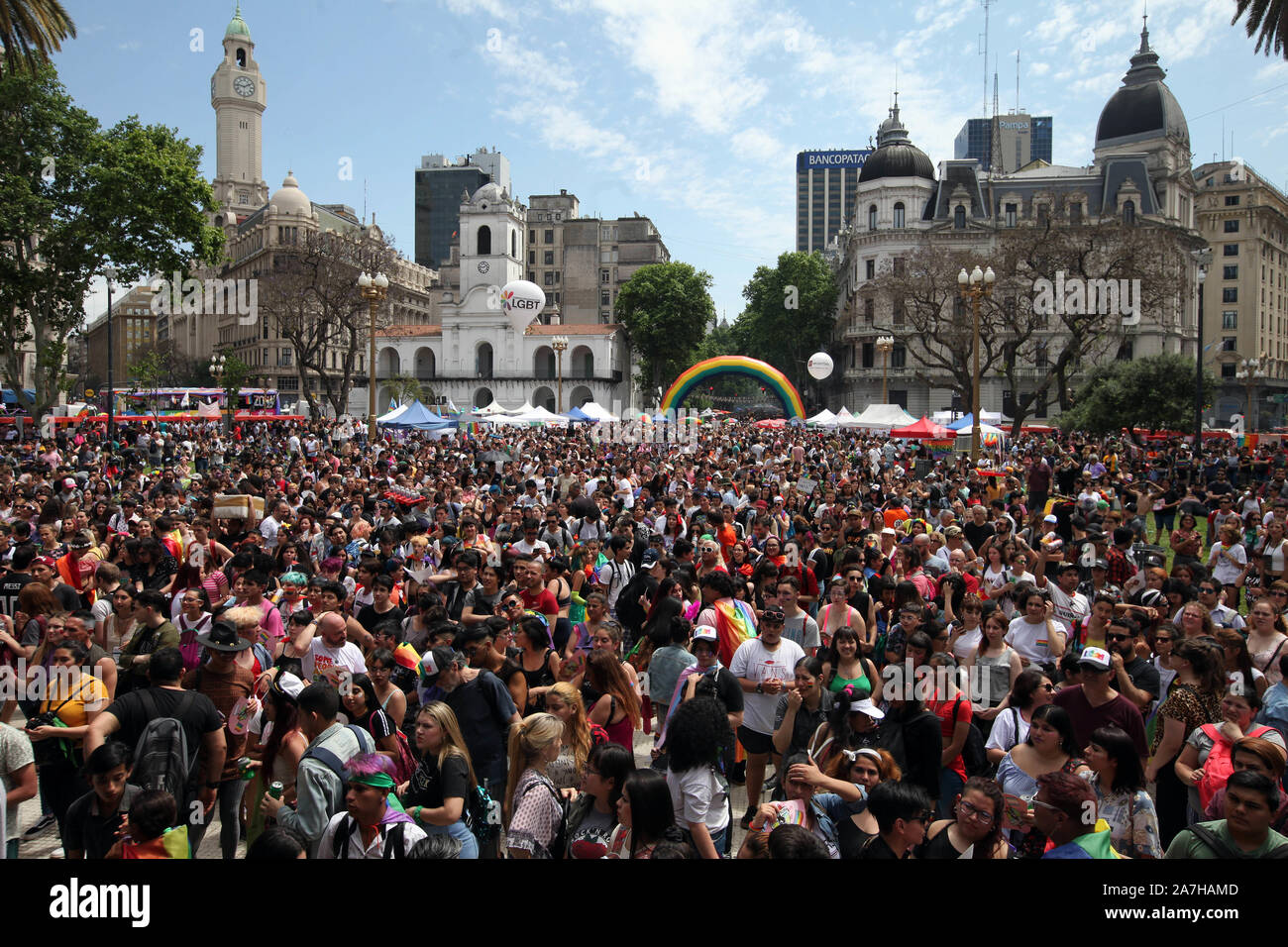 Buenos Aires, Buenos Aires, Argentina. 2nd Nov, 2019. 28th Pride Parade ...