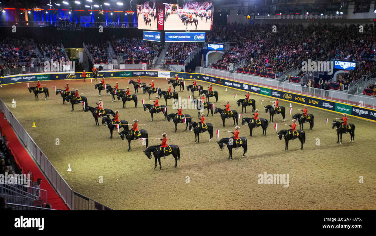Toronto, Canada. 2nd Nov, 2019. Members of the Royal Canadian Mounted ...