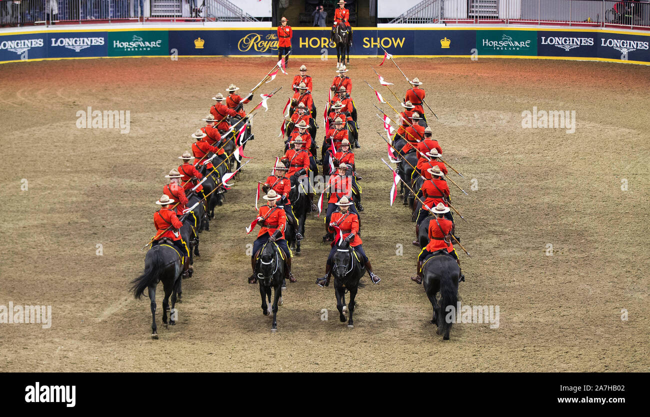 Toronto, Canada. 2nd Nov, 2019. Members of the Royal Canadian Mounted ...