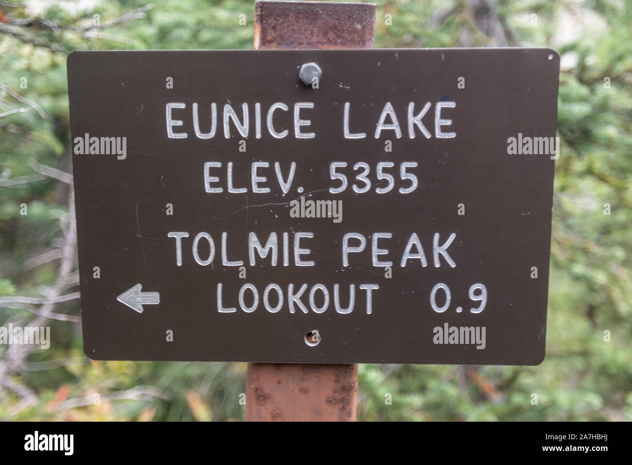 Peak lookout sign hi-res stock photography and images - Alamy