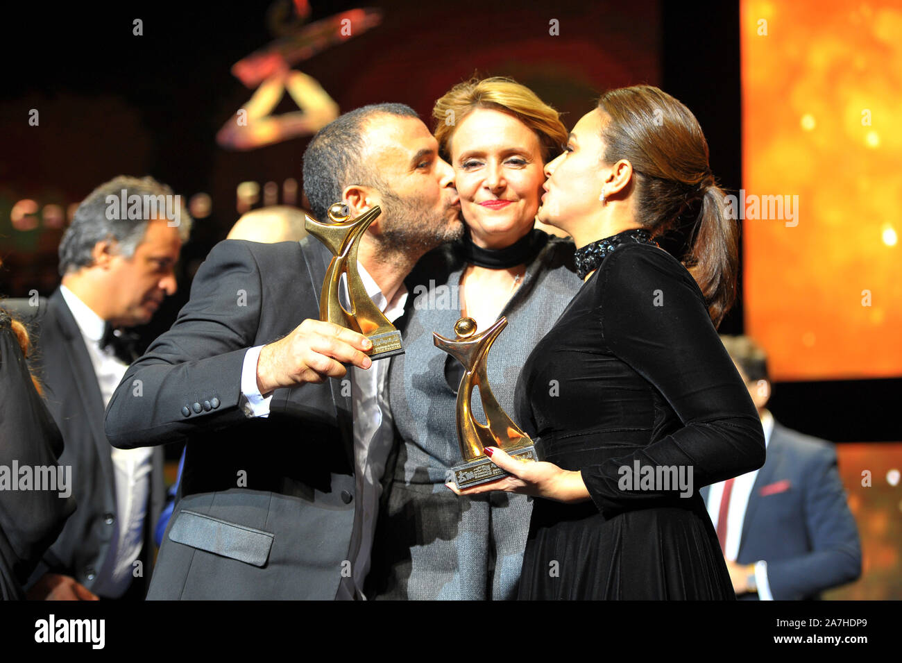 November 2, 2019, Tunis, Tunis: The best actress of the festival Hind ...