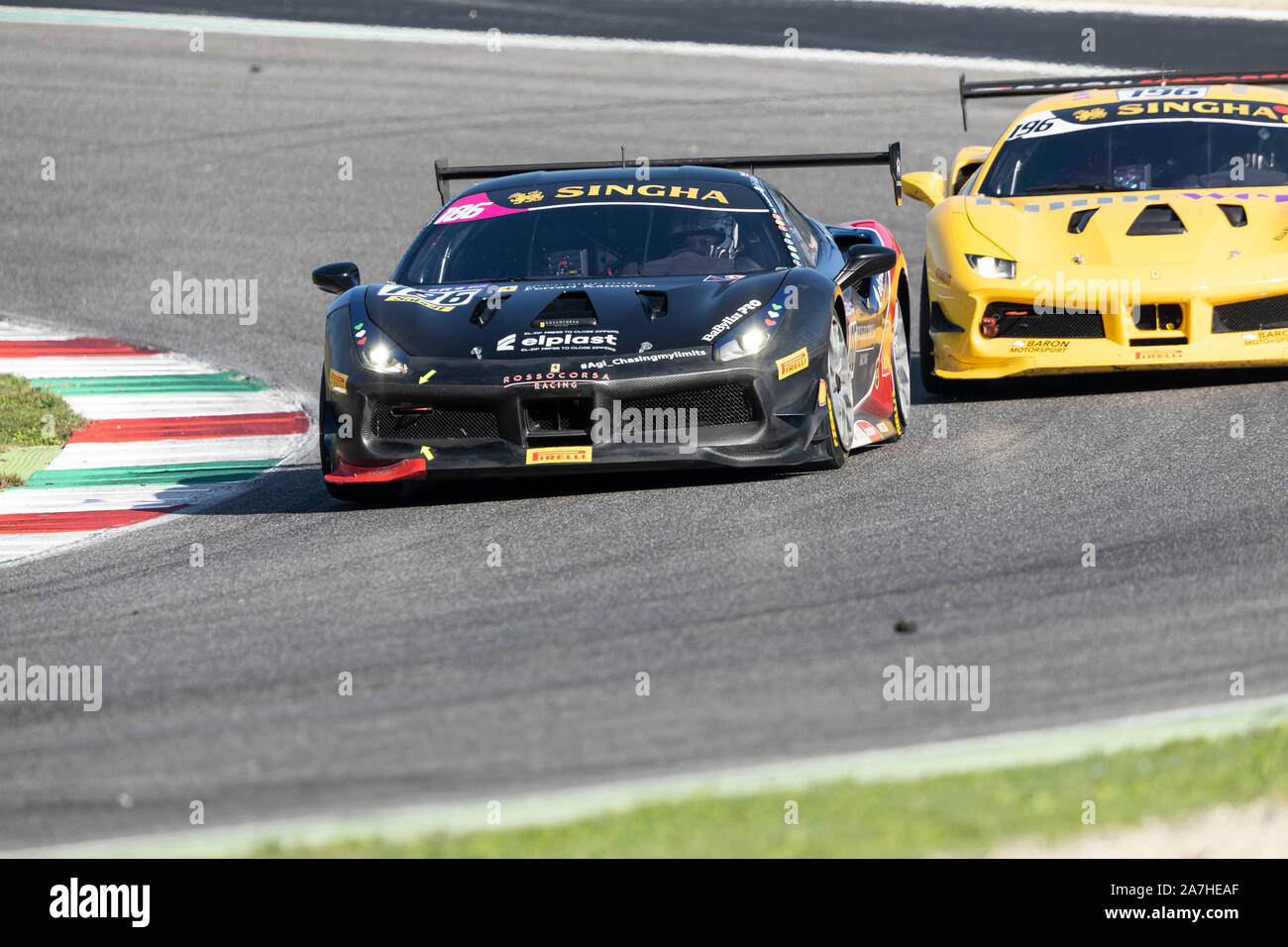 Mugello, Italy - October 27, 2019: A Ferrari 488 Challenge of Ferrari ...