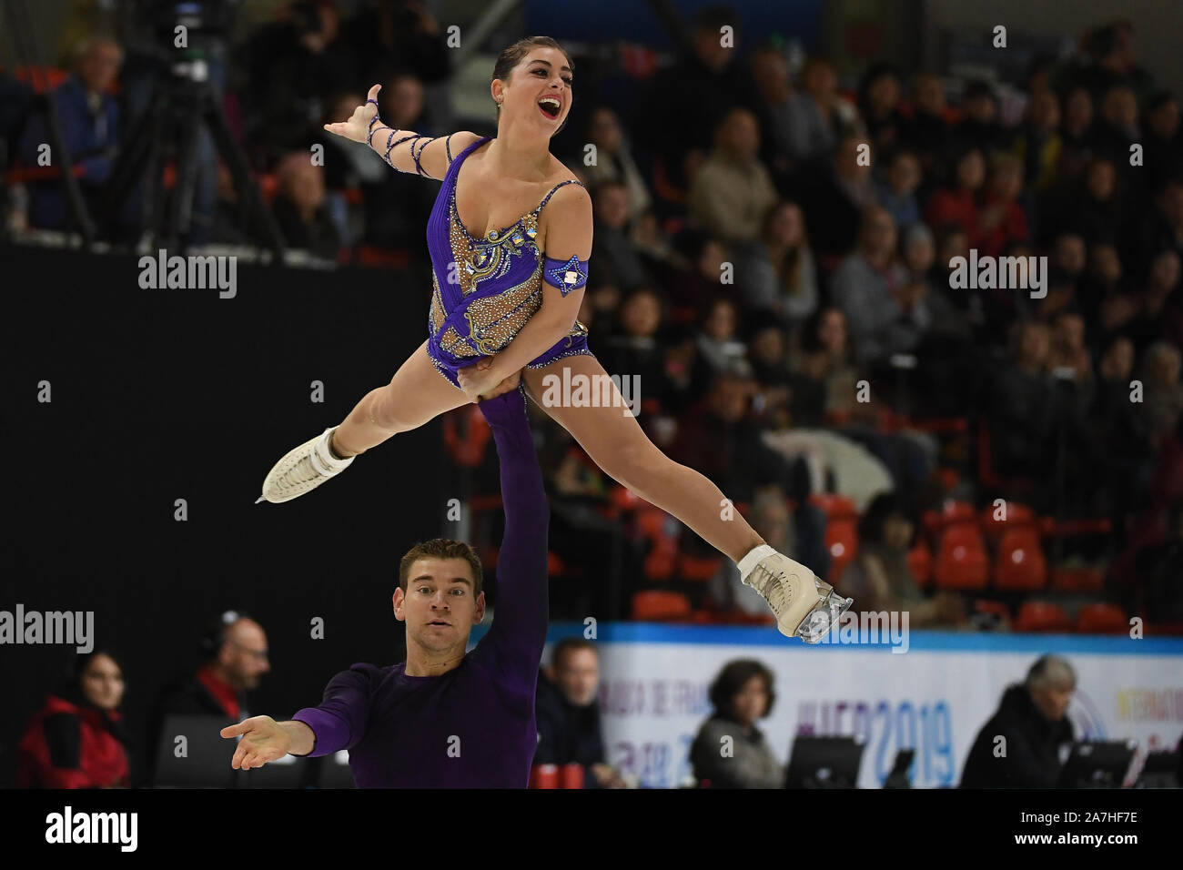 Haven DENNEY & Brandon FRAZIER, from USA, during Short Program, in ...