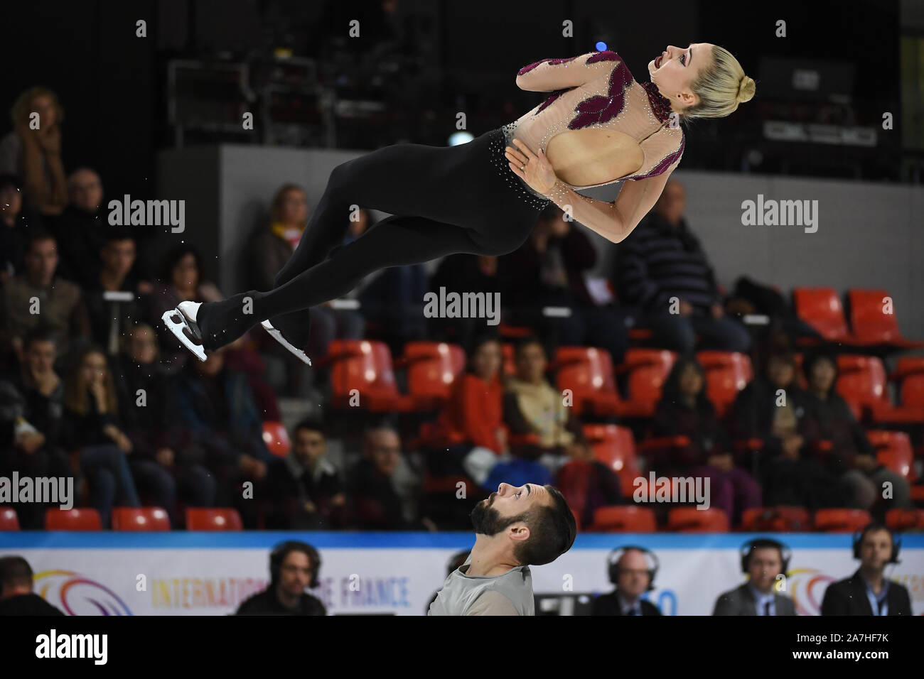 Ashley CAIN-GRIBBLE & Timothy LEDUC, from USA, during Short Program, in ...